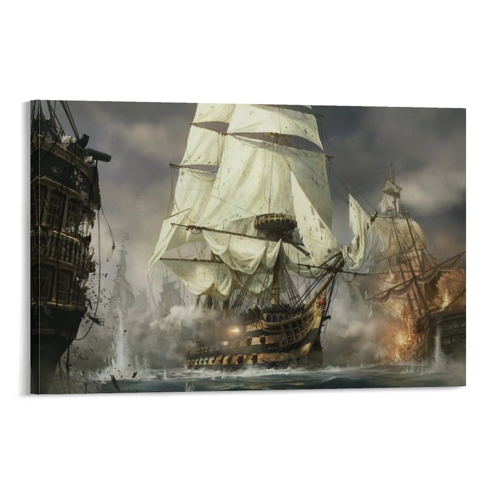 Amazon.com: ZZYC A War of Sails in 1715 HMS Victory Battle of Trafalgar ...