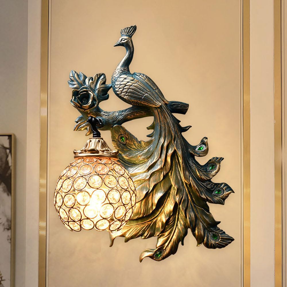 Wildlife Bronze Sconces Rustic Art Nouveau Fixed Arm Sconce | Baldwin