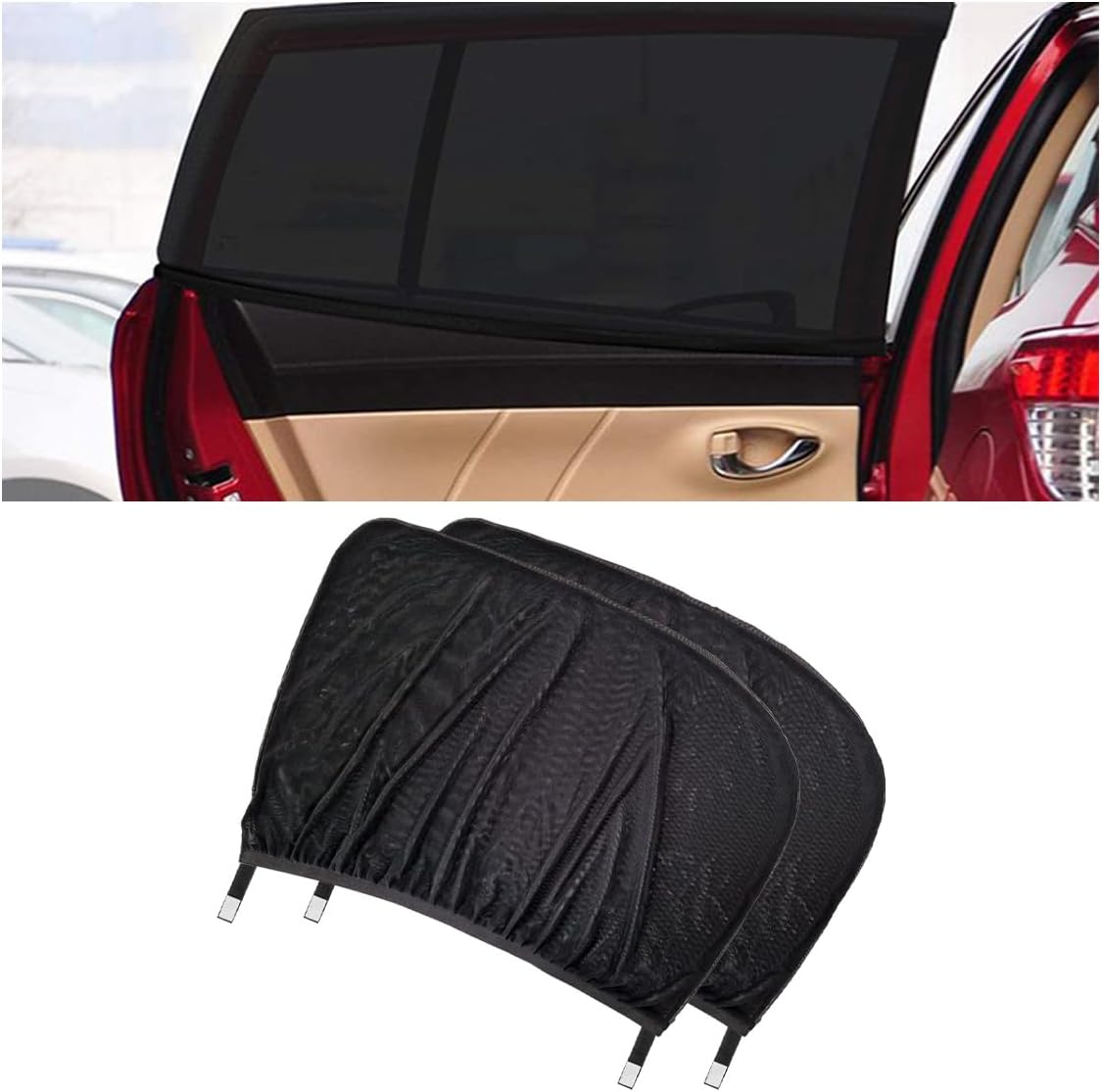 Amazon.com: 2 Pack Car Window Shades for Baby, Breathable Mesh Sun ...