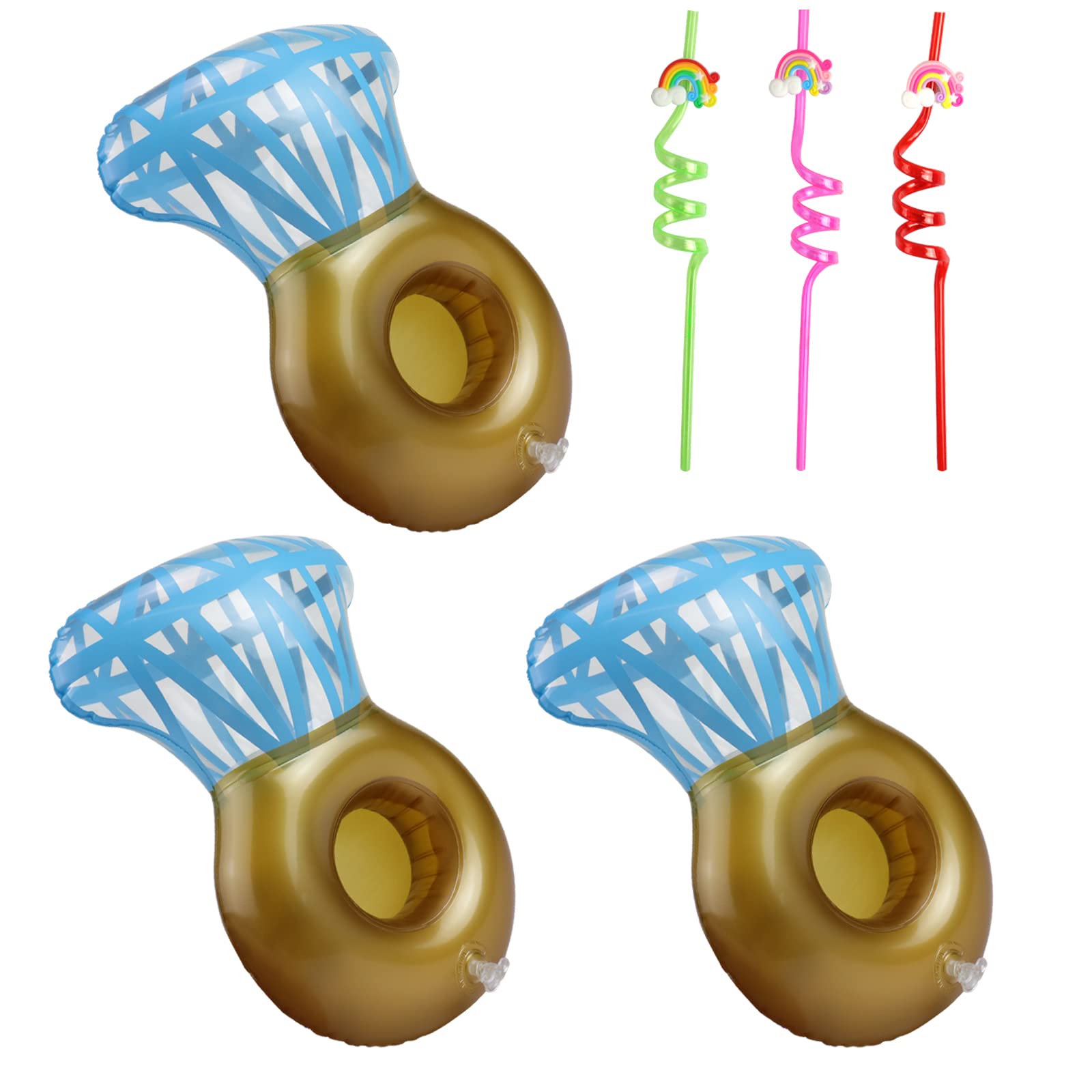 Amazon.com: Inflatable Drink Floaties Holder,Pool Drink Floats for ...