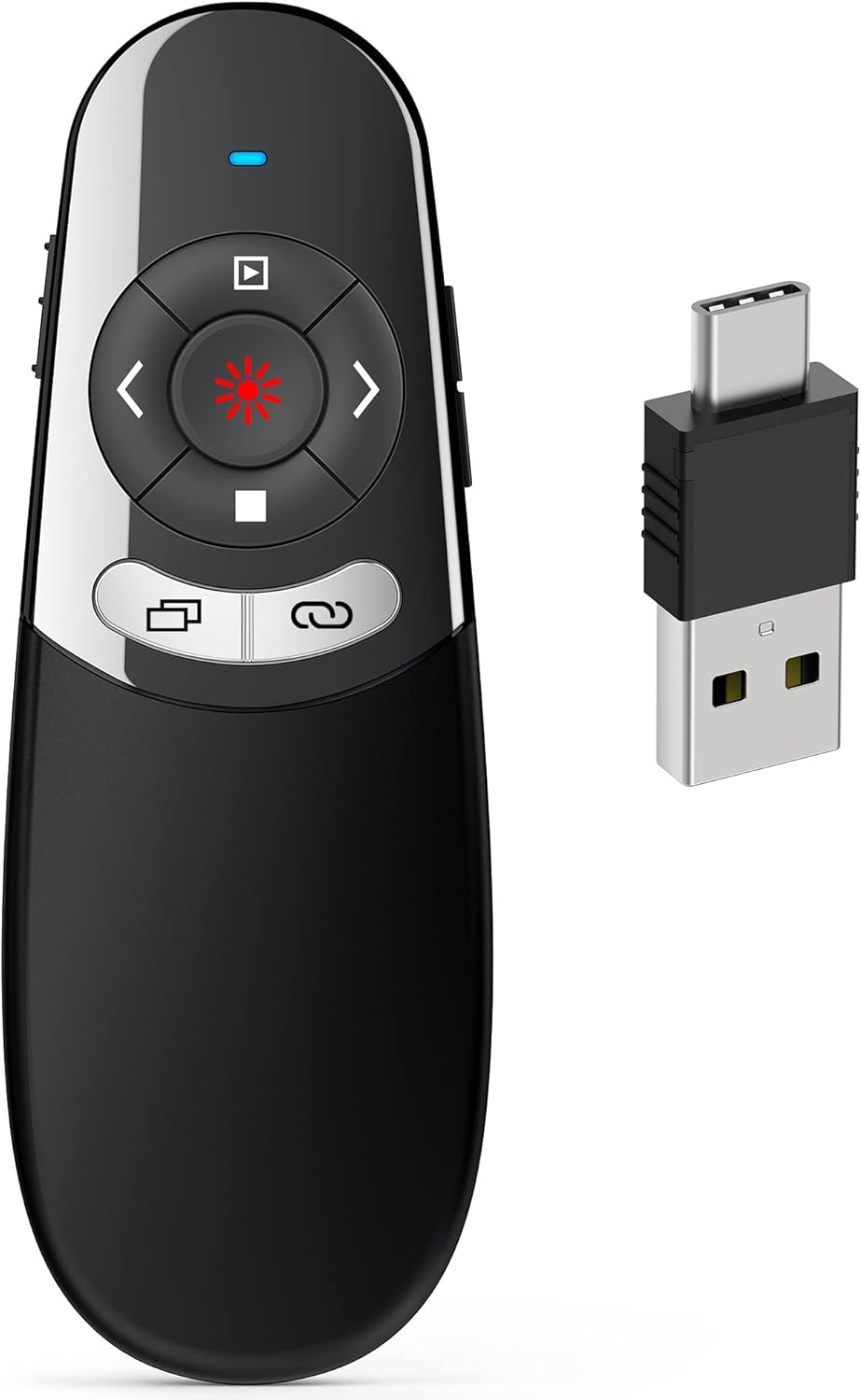Amazon.com: DINOSTRIKE 2 in 1 Type C and USB Presentation Clicker for ...