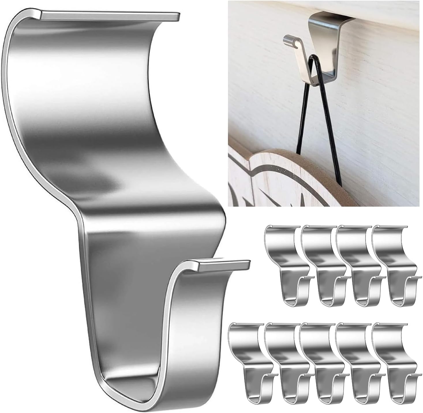 Amazon.com: 10Pcs Vinyl Siding Hooks - No-Hole Needed for Outdoor ...