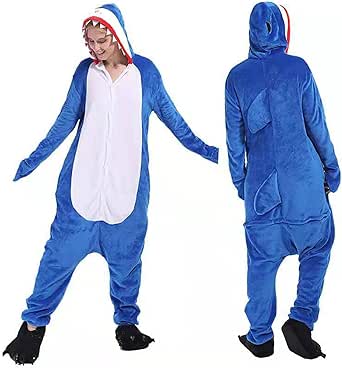 Amazon.co.jp: [YAYAMIYA] サメ 着ぐるみ パジャマ 大人用 きぐるみ ハロウィン コスプレ 仮装 コスチューム (S) : ホビー