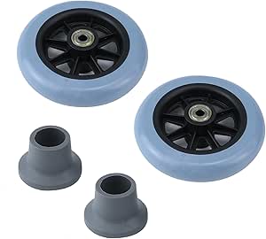 Amazon.com: MY MIRONEY 2PCS 5 Inch Wheel Replacement with Feet Glide ...