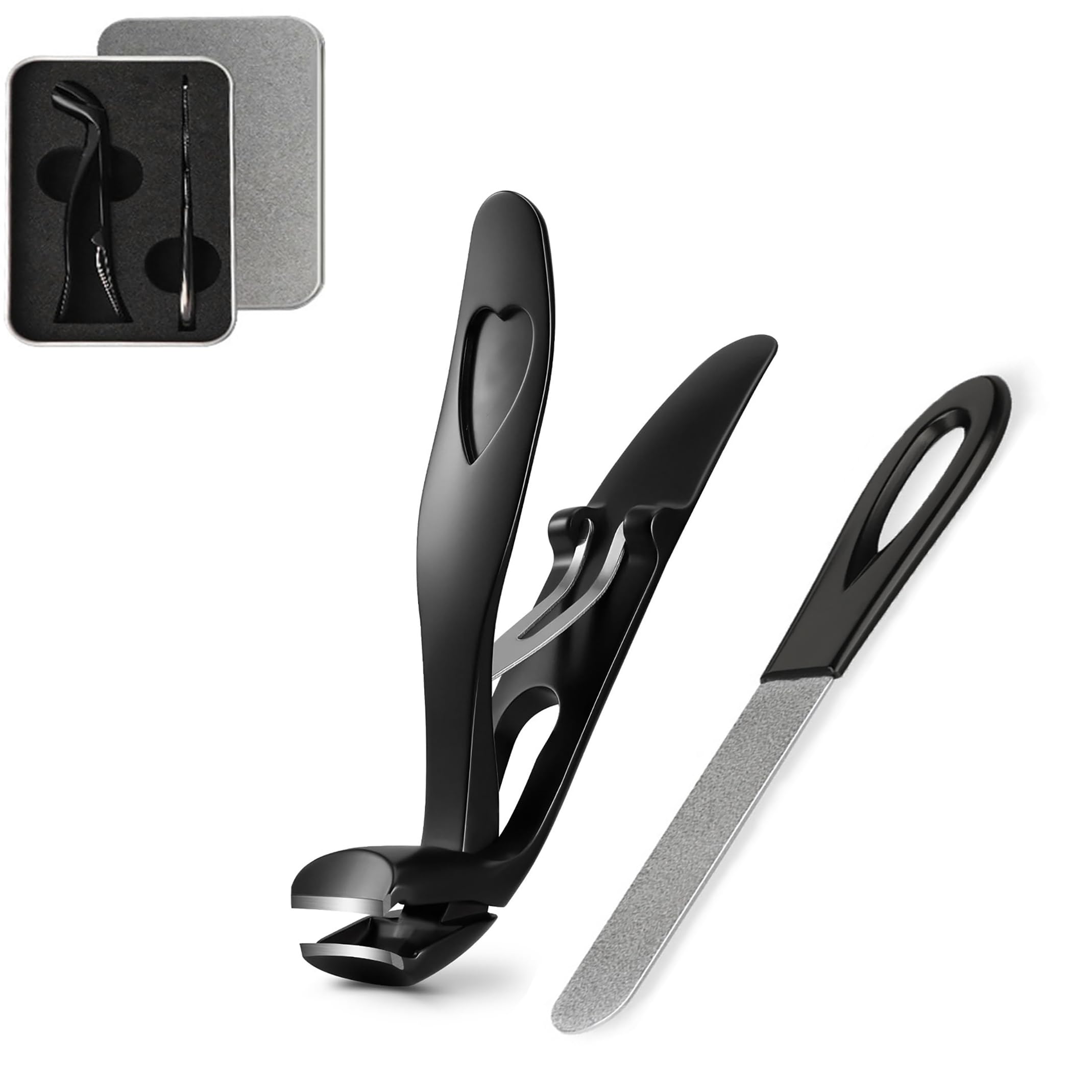 Angled Head Nail Clippers for Seniors - Ergonomic Toenail Clipper for ...
