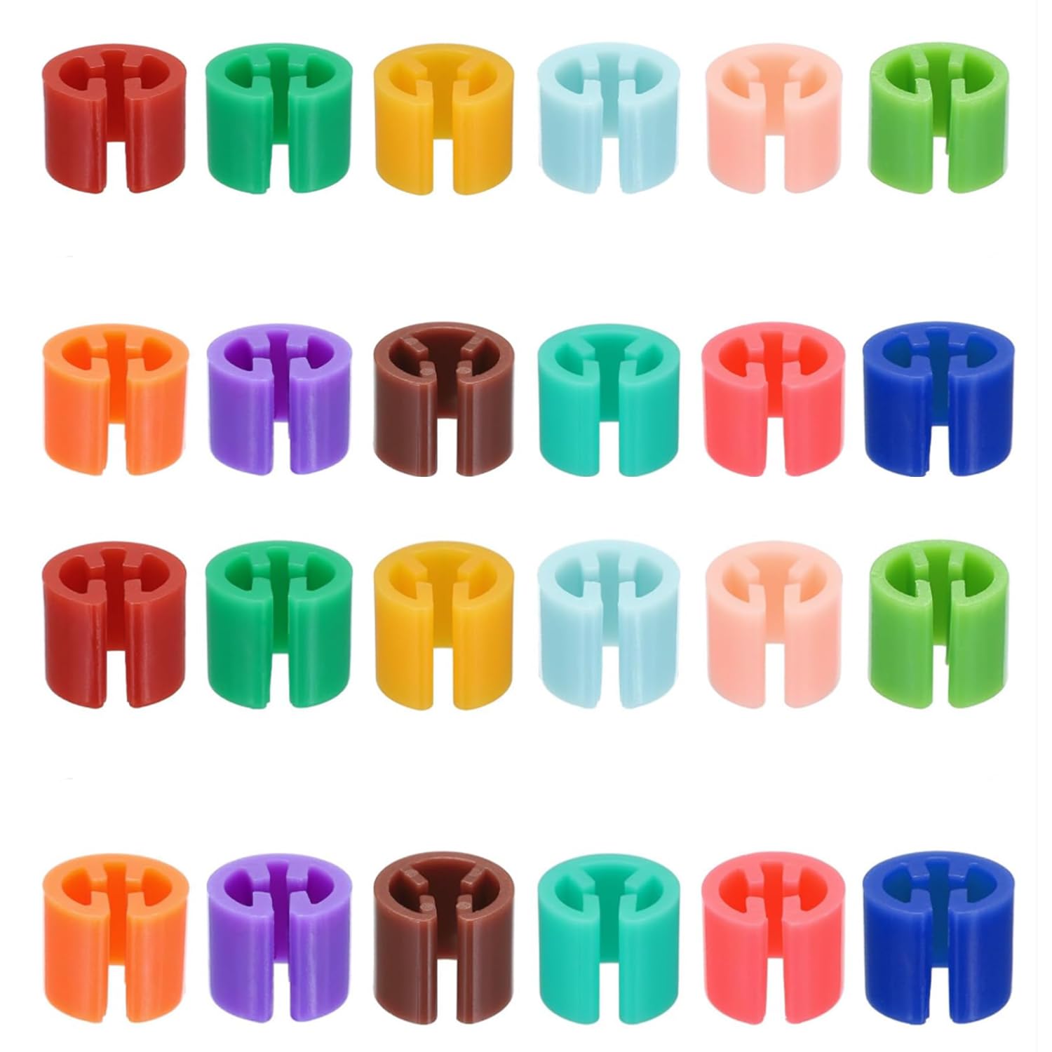 Snapklik.com : 108Pcs 12mm Common Sizes Plastic Hanger Size Markers ...