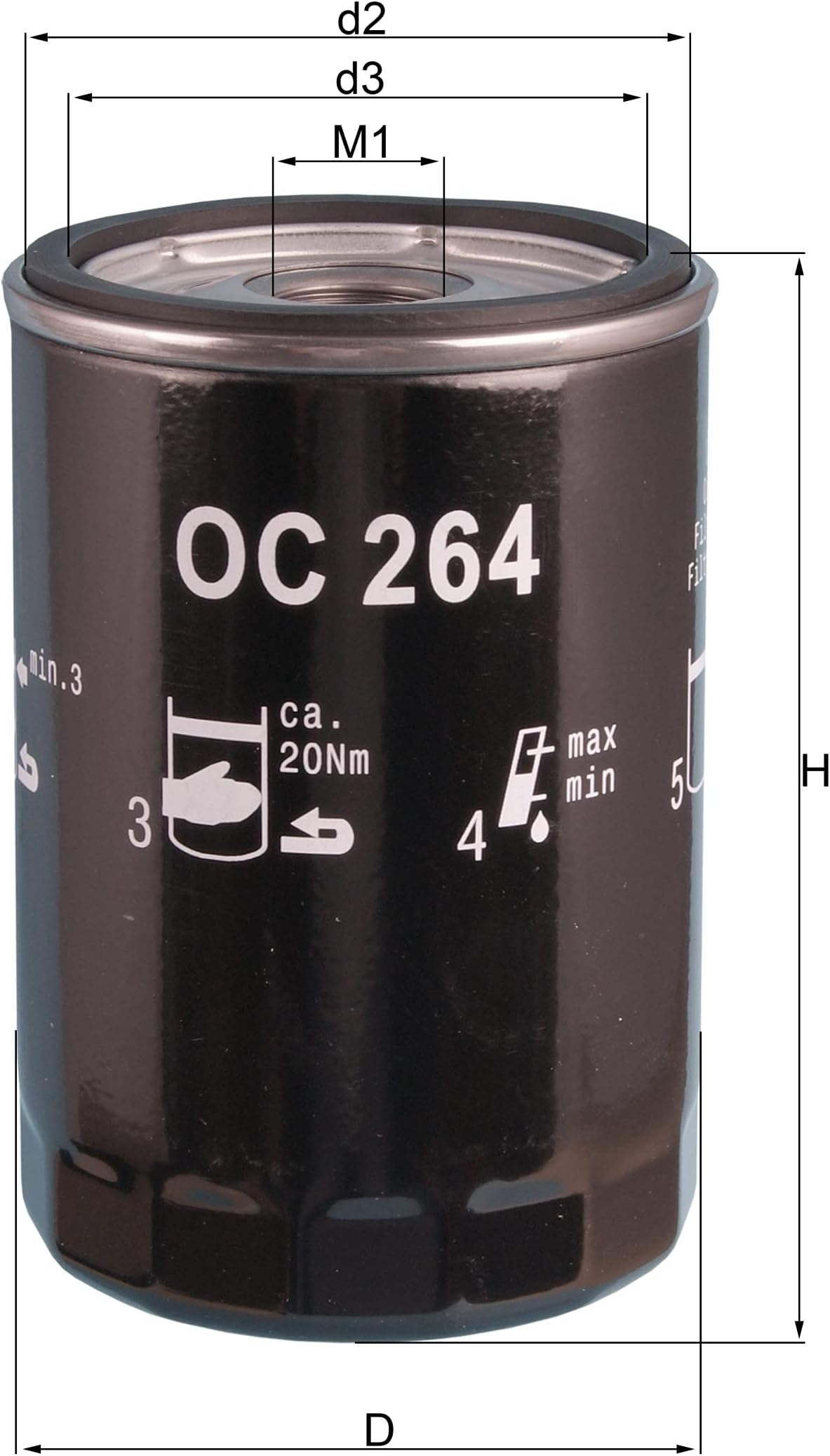 Amazon.com: Mahle OC 54 Oil Filter : Automotive