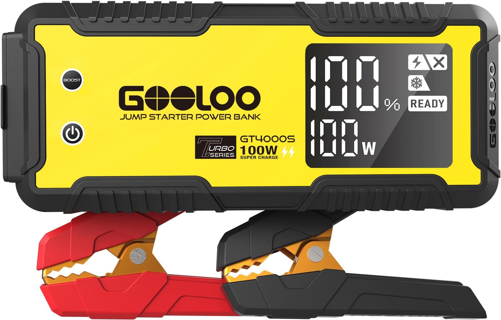 Amazon.com: GOOLOO GP4000 Jump Starter 4000A Peak Car Starter (All Gas ...