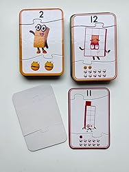 Amazon.com: hand2mind Numberblocks Counting Puzzle Set, Toddler Numbers ...