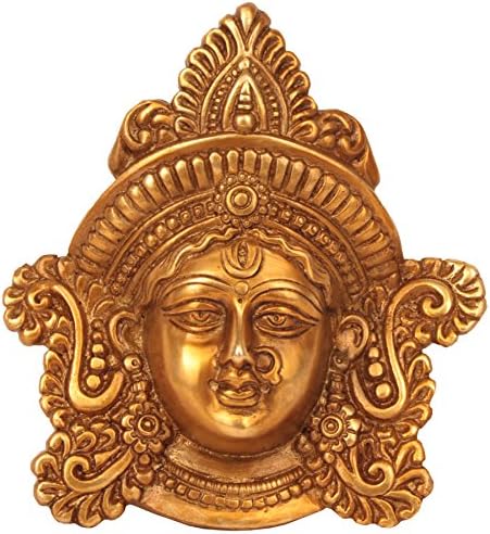 Buy Amazon Brand - Umi Metal Finish Goddess Maa Durga Face Sculpture ...