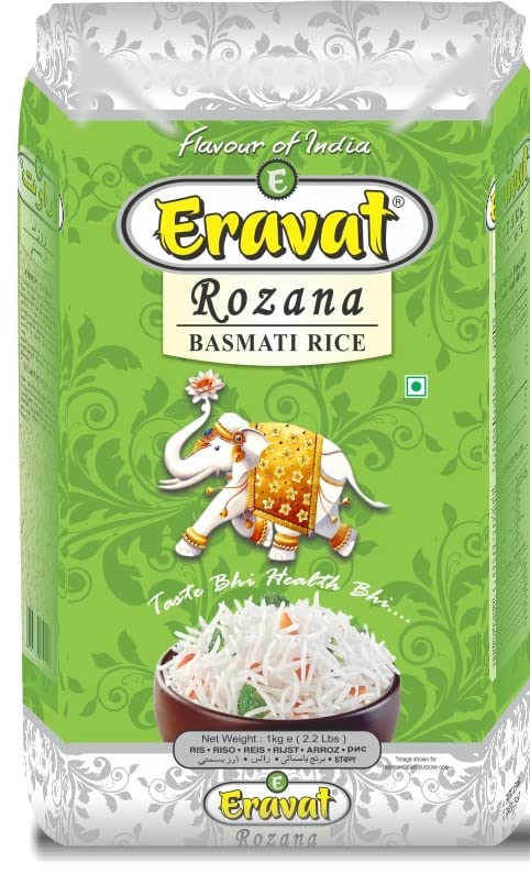 ERAVAT Rozana Basmati Rice | Authentic Basmati Rice - Suitable for ...