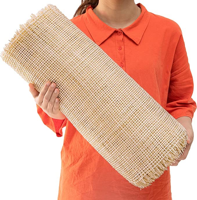 Absolute Craft Cane Webbing Squared Natural 24 x 36 Inch Rattan Cane ...