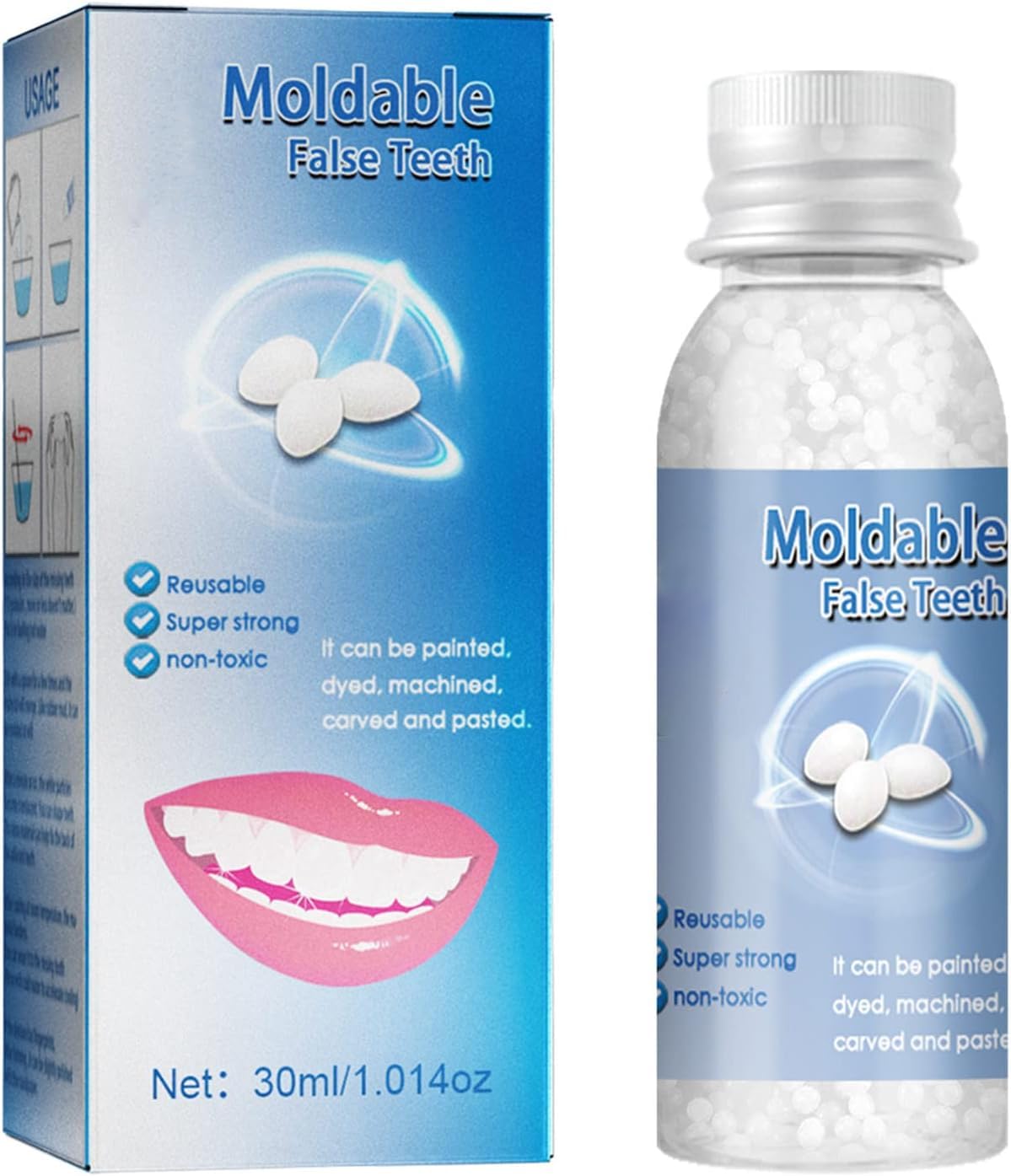Amazon.com: Tooth Repair Beads Kit, 30ml Moldable Thermal Fitting Beads ...