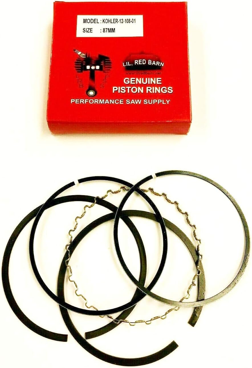 Amazon.com: Lil Red Barn One Set of Piston Rings Replaces Kohler 12-108 ...