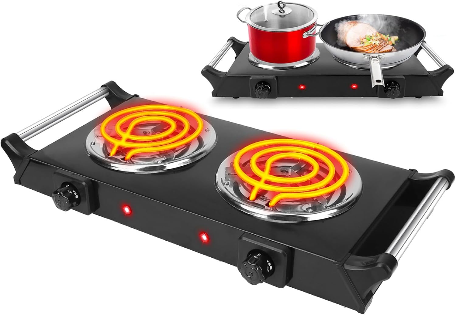 Amazon.com: TeqHome Hot Plate, 2000W Portable Electric Stove for ...