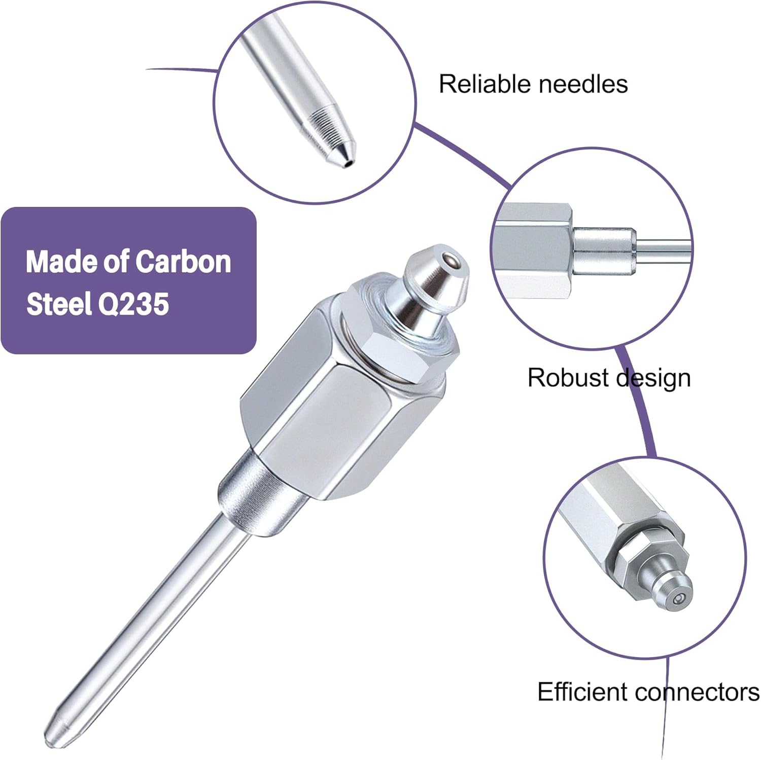 Snapklik.com : Grease Needle Nozzle,Grease Gun Needle Tip,Industrial ...
