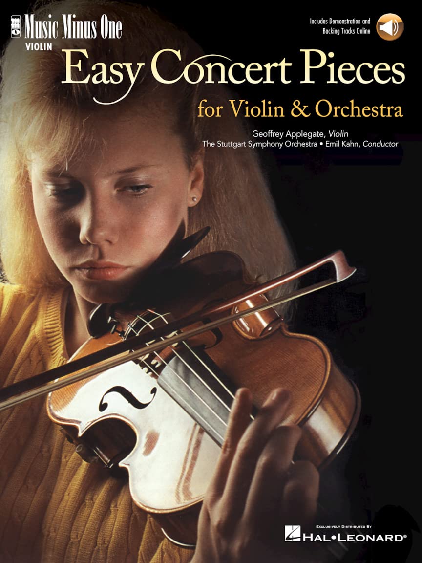 Amazon.com: Easy Concert Pieces for Violin & Orchestra Book/Online ...