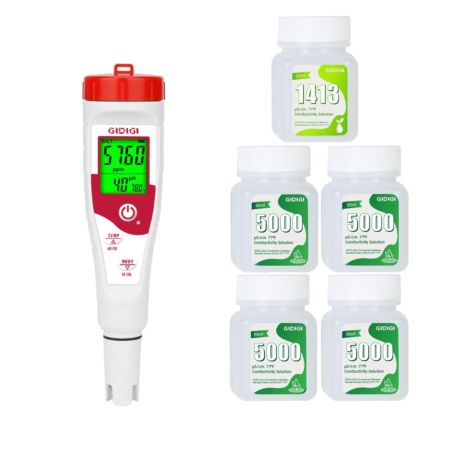 Amazon.com: Digital Pool Salt Tester,pH Salinity Meter for Saltwater ...