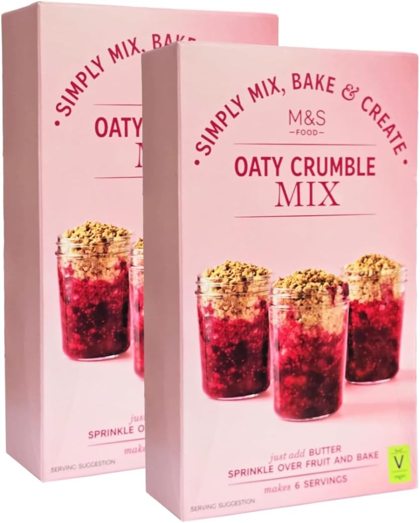 M&S Oaty Crumble Mix 360g Simply Mix, Bake & Create 6 Servings - 2 Pack ...