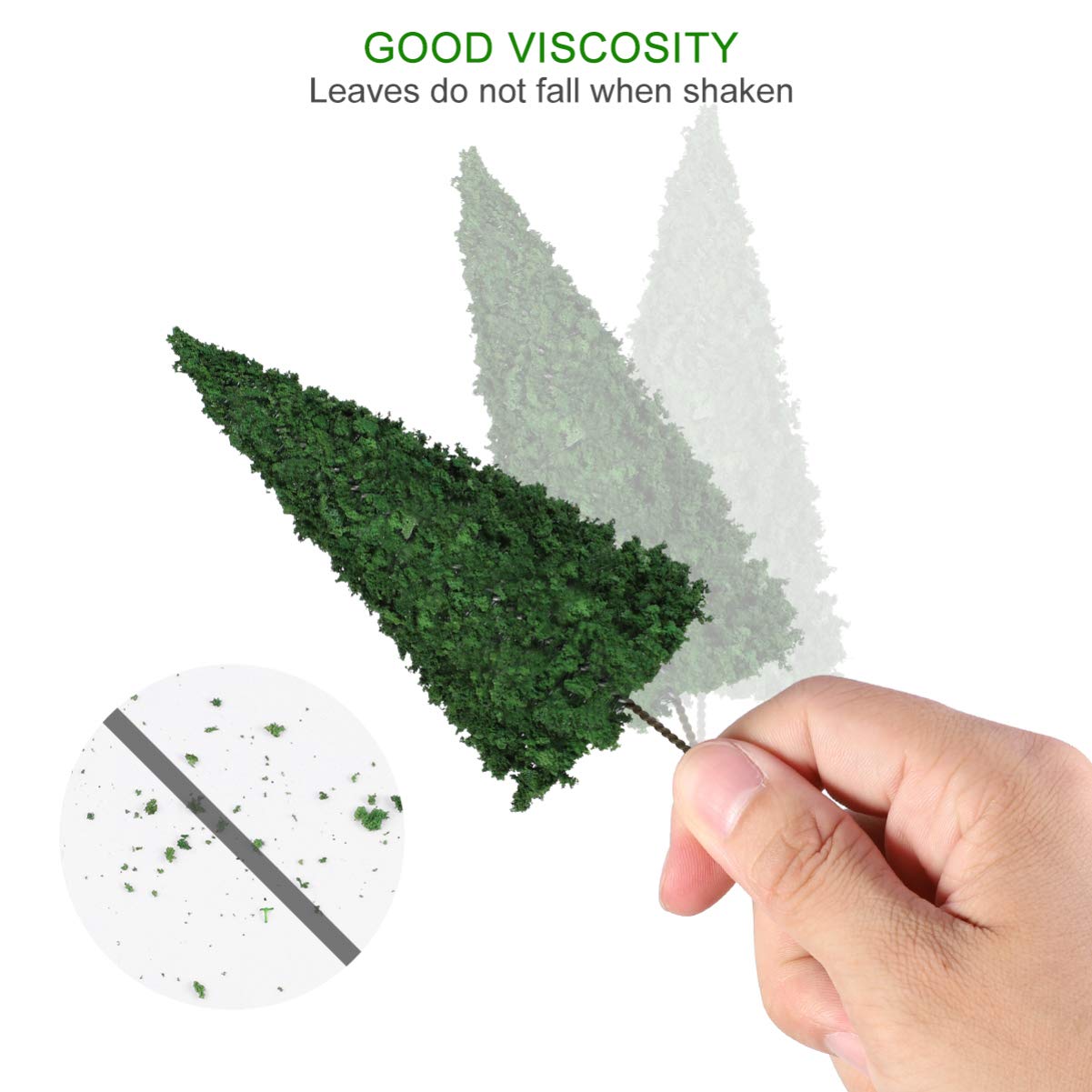 Buy 16 Pieces Mixed Model Trees 3.5-5.5 inch Train Trees Railroad ...