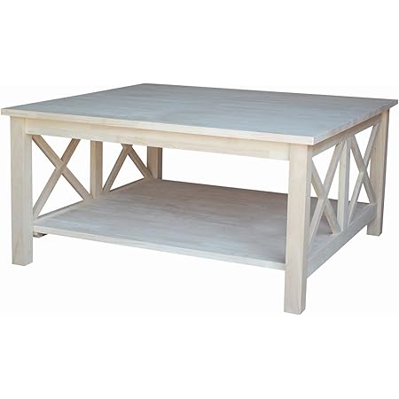 Amazon.com: International Concepts Java Square Coffee Table Unfinished : Home & Kitchen
