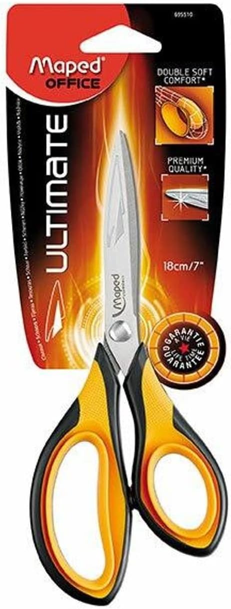 Maped Office Ultimate Asymmetrical Scissors 18cm : Amazon.co.uk: Home ...