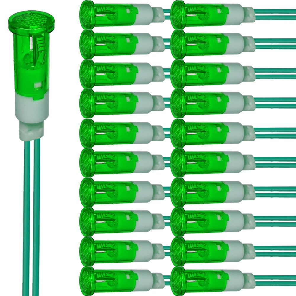 Amazon.com: Gebildet 20pcs LED Indicator Light 10mm Energy Saving LED ...