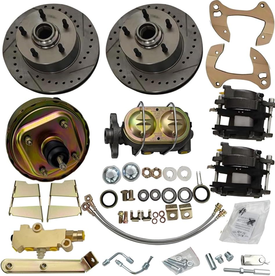 Amazon.com: D-ETEGNIK 8" dual brake booster Front Disc Brake & Power ...