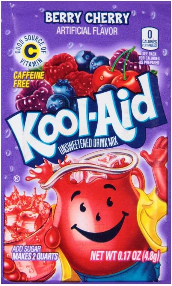 Amazon.com : Kool-Aid Twists Blastin' Berry Cherry Unsweetened Soft ...