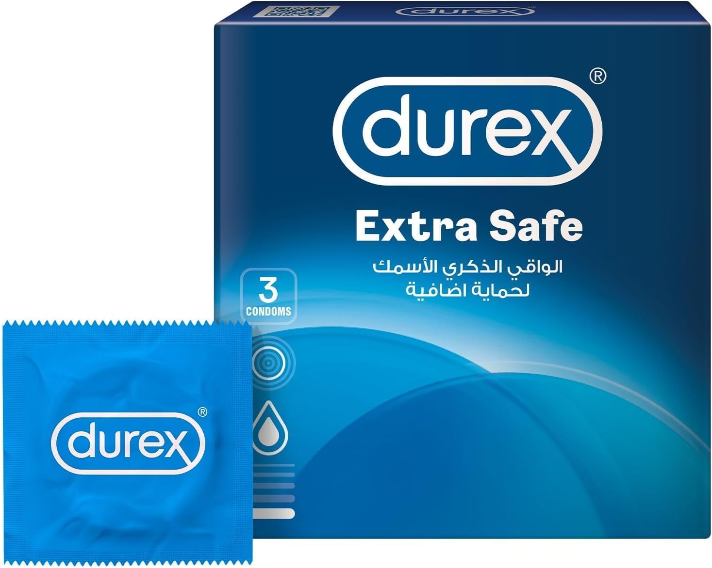 Durex Extra Safe Extra Lubed Condoms for Men - 3 Pieces : Buy Online at ...
