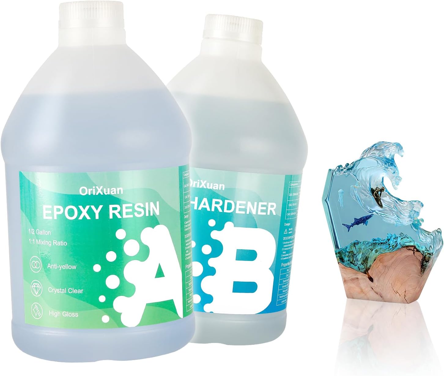 ISTOYO Deep Pour Epoxy Resin, 195OZ/1.5 Gallon Super Depth Clear Resin ...