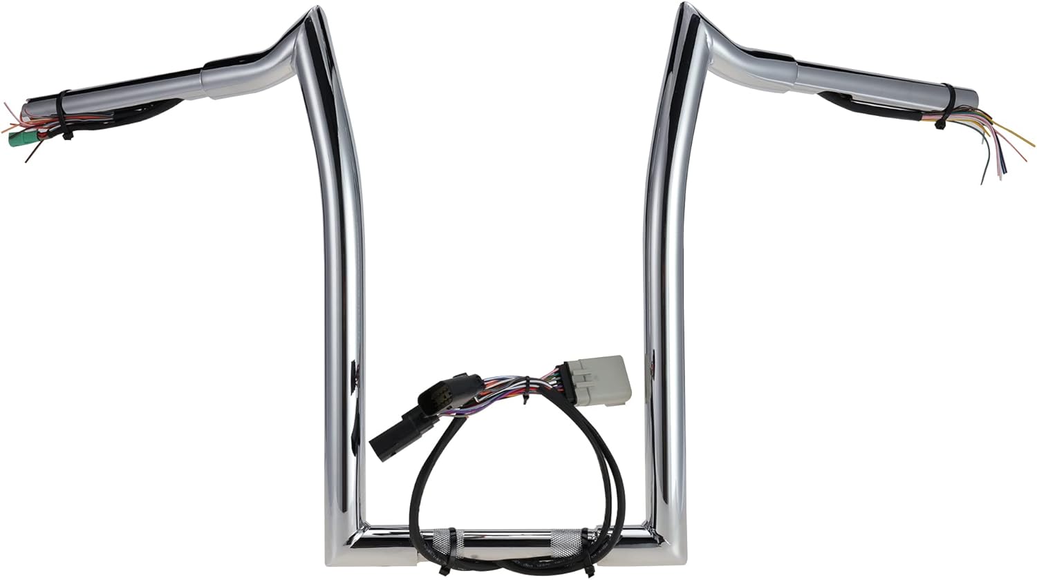 TIGERSGATE PRE-WIRED 14" Rise 1 1/4" Fat Ape Hangers Handlebars for ...