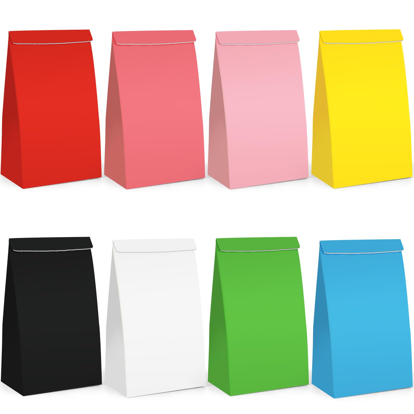 Amazon.com: JOHOUSE 100PCS Gift Bags Assorted Colors, Colorful Party ...