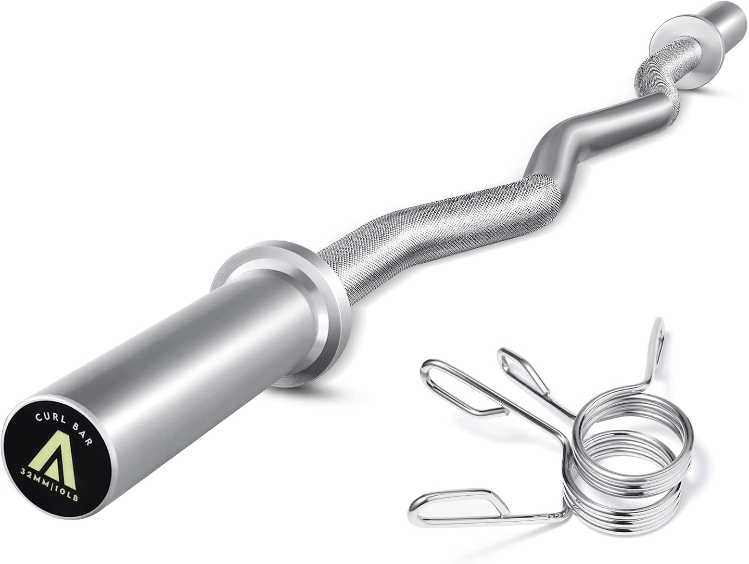 Amazon.com : AboveGenius 47" Olympic Hollow EZ Curl Barbell Bar for 2 ...