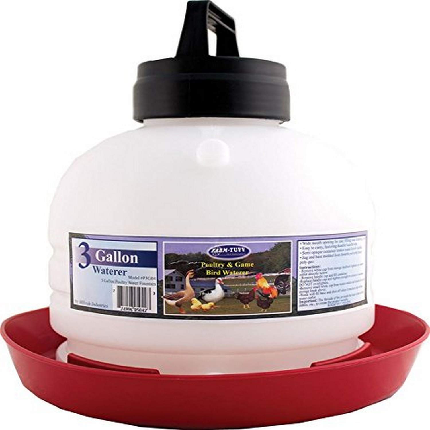Farm Tuff P3G04 Top Fill Poultry Fountains, 3-Gallon, Red : Amazon.in ...