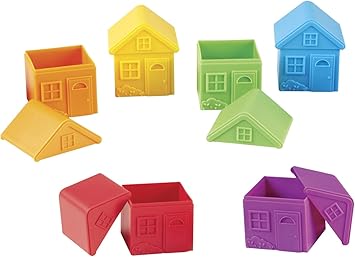 Amazon.com: Learning Resources All About Me Sorting Houses, Fine Motor ...