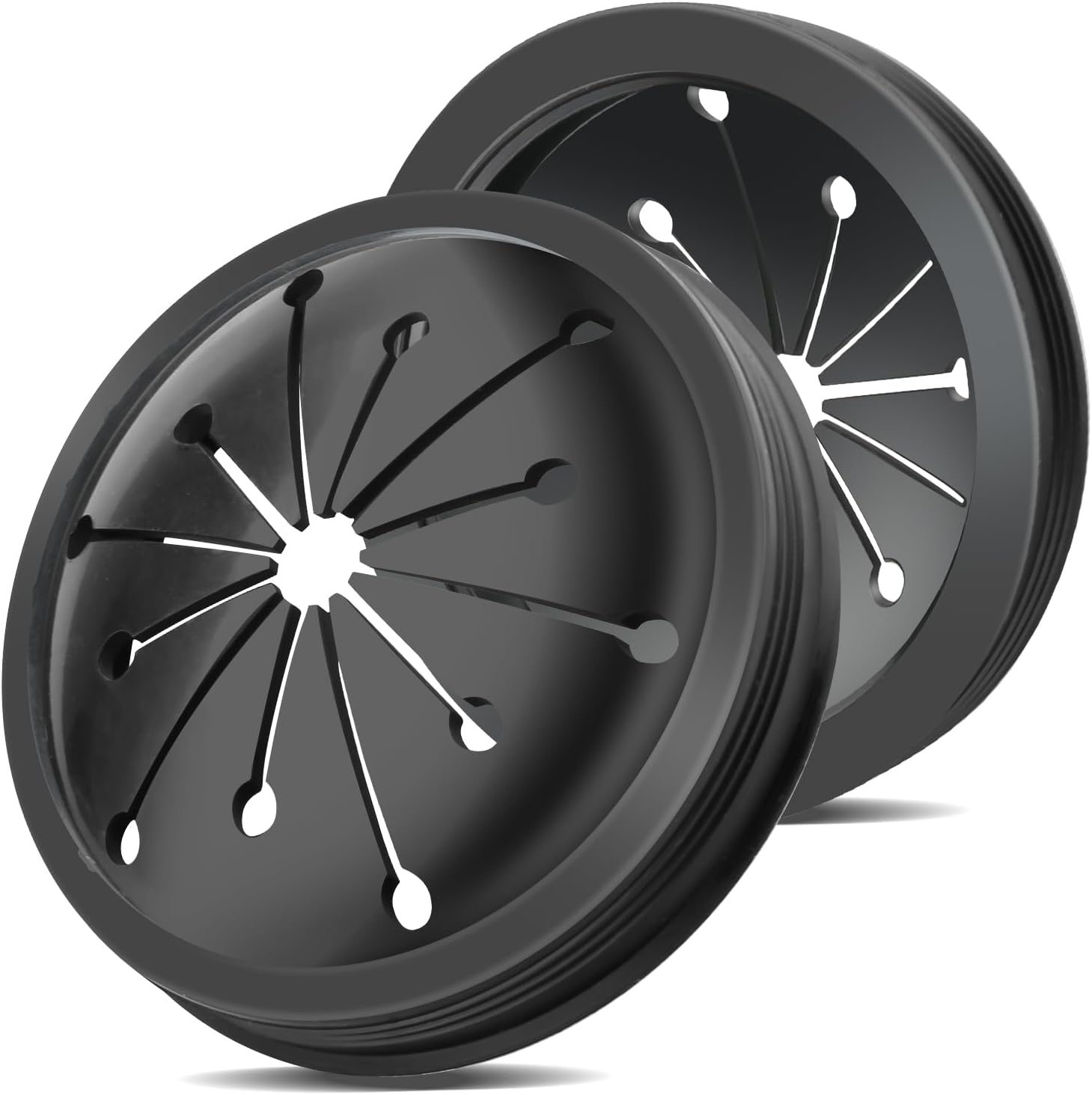 2 Pcs Garbage Disposal Splash Guard, 3 1/8" Sink Rubber Guard for ...