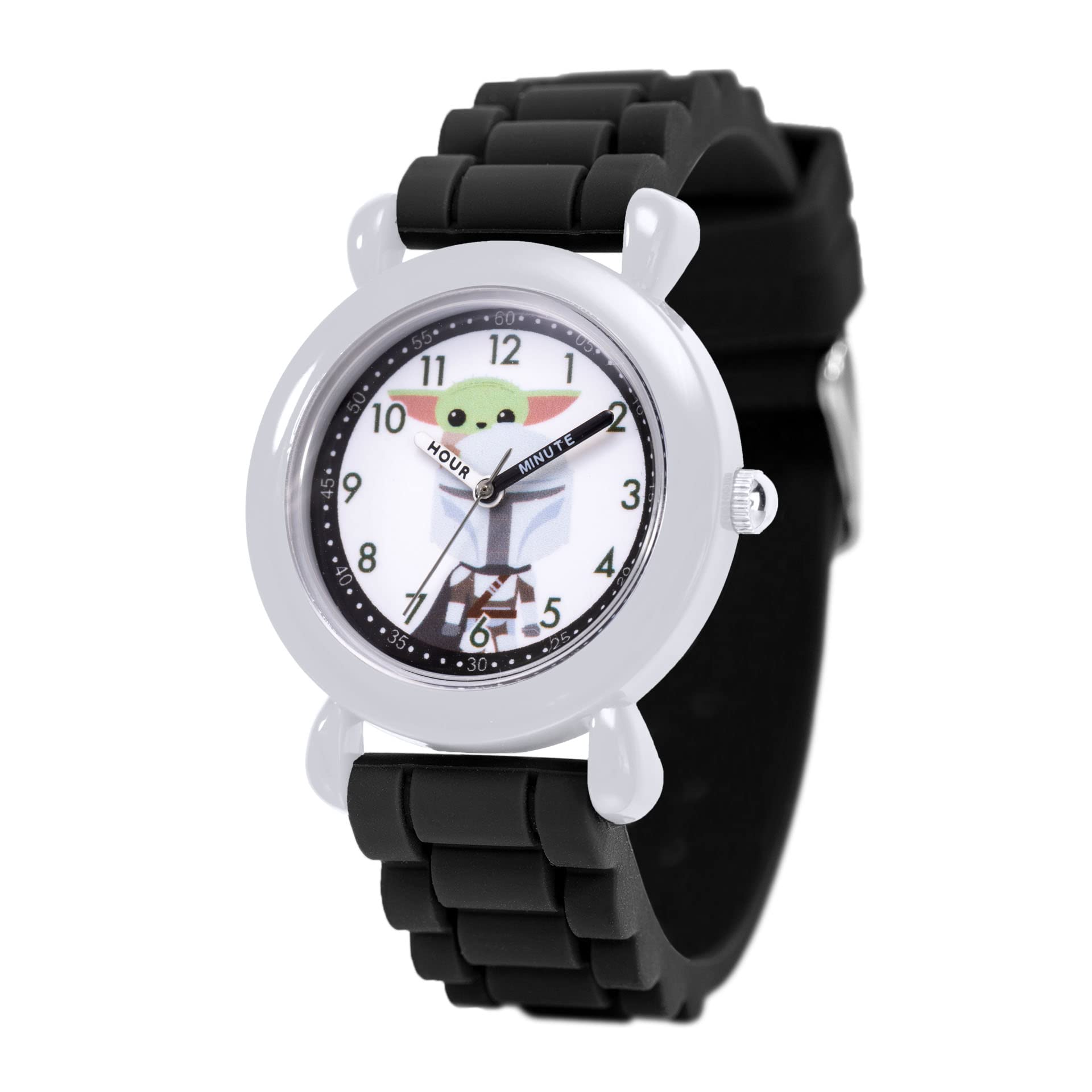 Amazon.com: STAR WARS The Mandalorian Kids' Plastic Time Teacher Analog ...