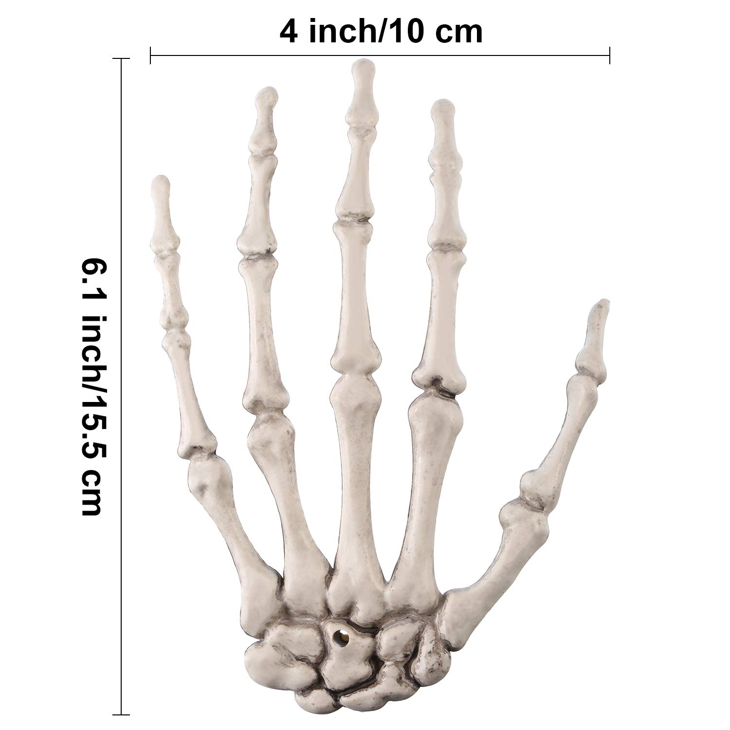 Snapklik.com : 10 Pieces Halloween Skeleton Hands Plastic Human Fake ...
