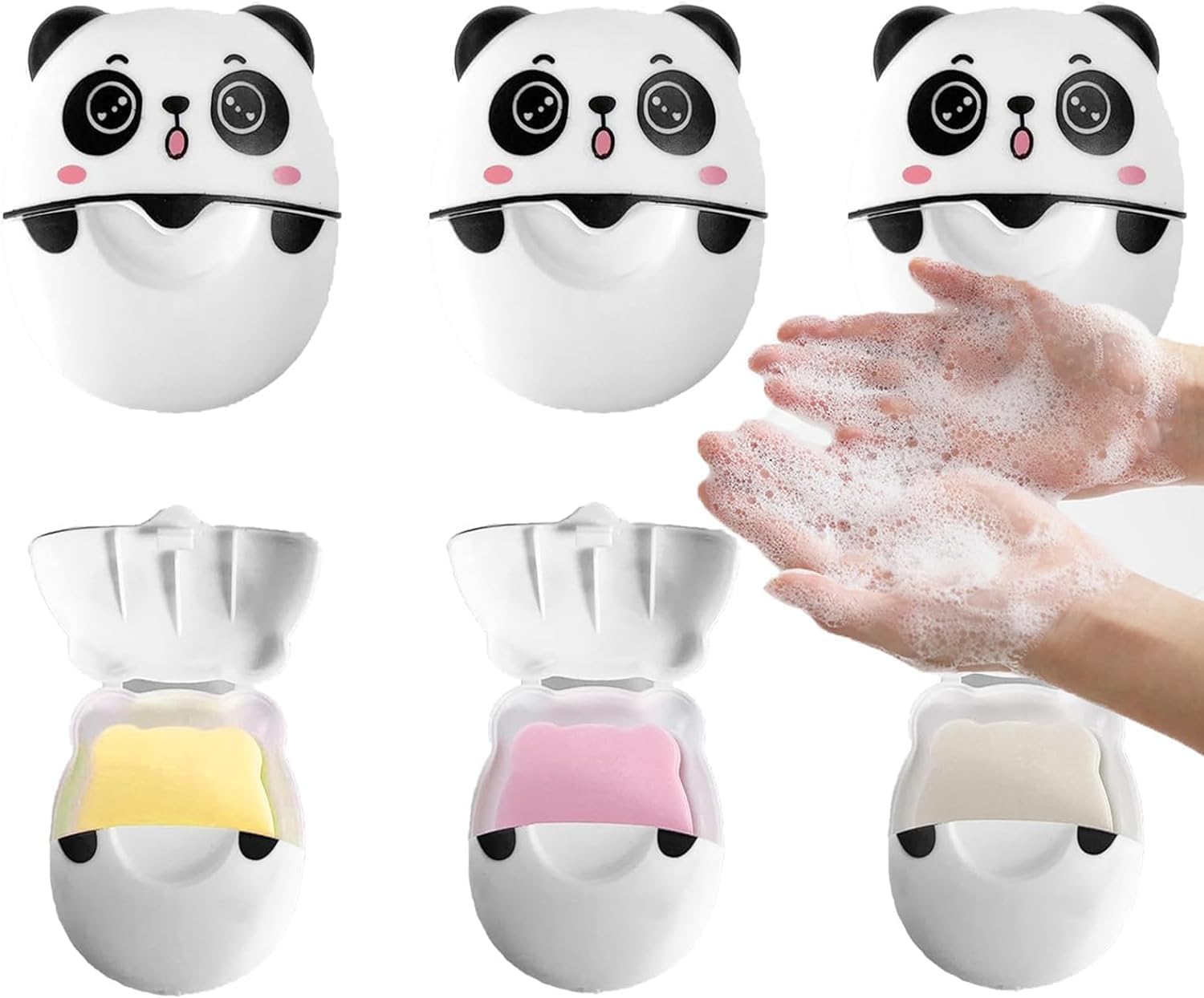 Amazon.com : 1Pc Cute Panda Portable Soap Sheets,Mini Travel Soap Paper ...