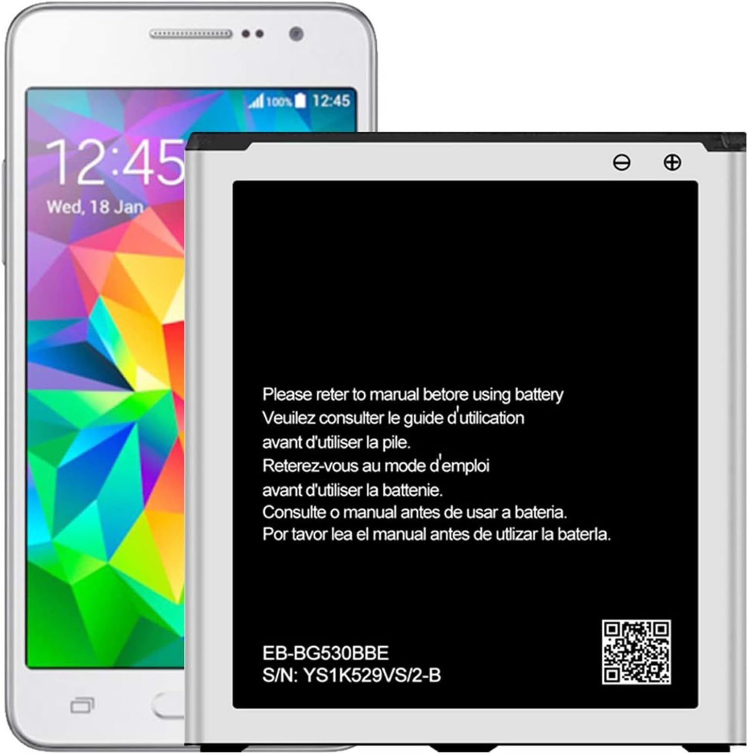 Amazon.com: Samsung EB-BG530CBU EB-BG530CBZ Replacement Battery Galaxy ...