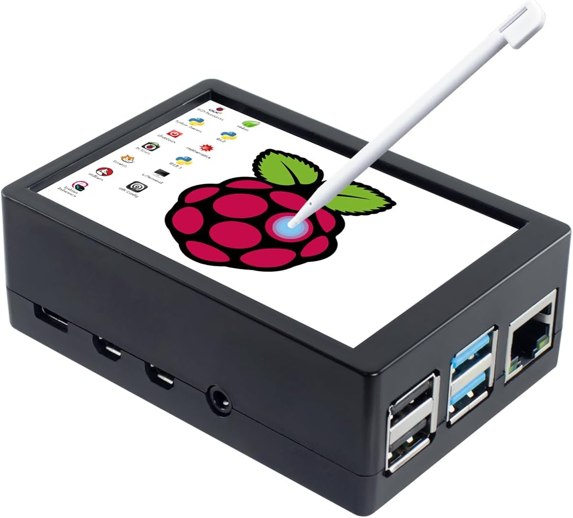 Amazon.com: Hosyond ABS Protective Case for Raspberry Pi 4B with 3.5 ...