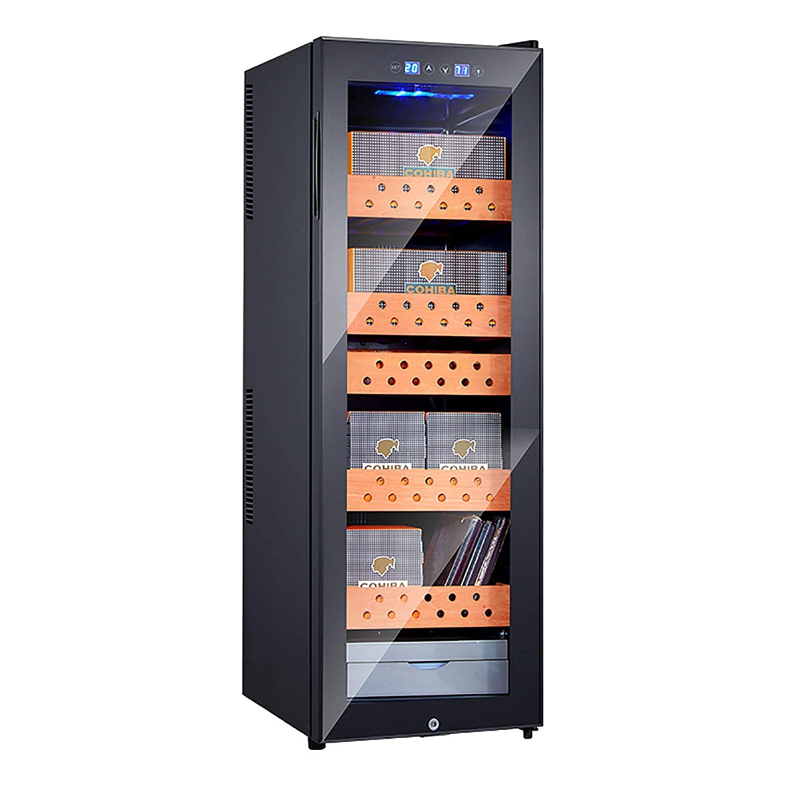 Buy Cigar Humidor Electronic Cigar Cooler Humidor Cigar Cabinet +Grape ...