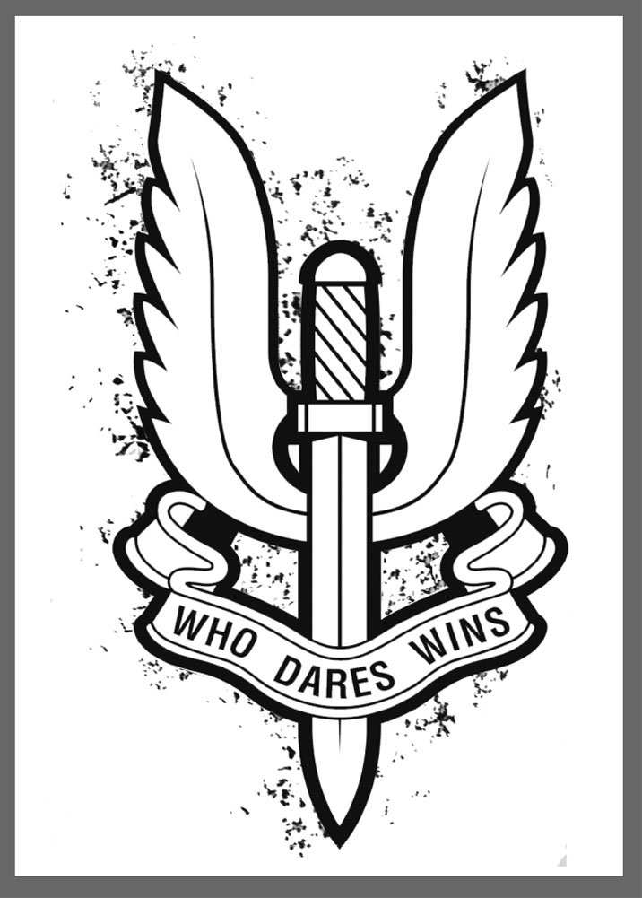 SAS Winged Dagger A4 Poster (SASA41 : Amazon.co.uk: Home & Kitchen