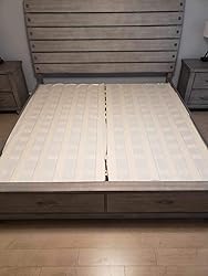 Zinus Solid Wood Bed Support Slats/Fabric-Covered/Bunkie Board, Natural ...