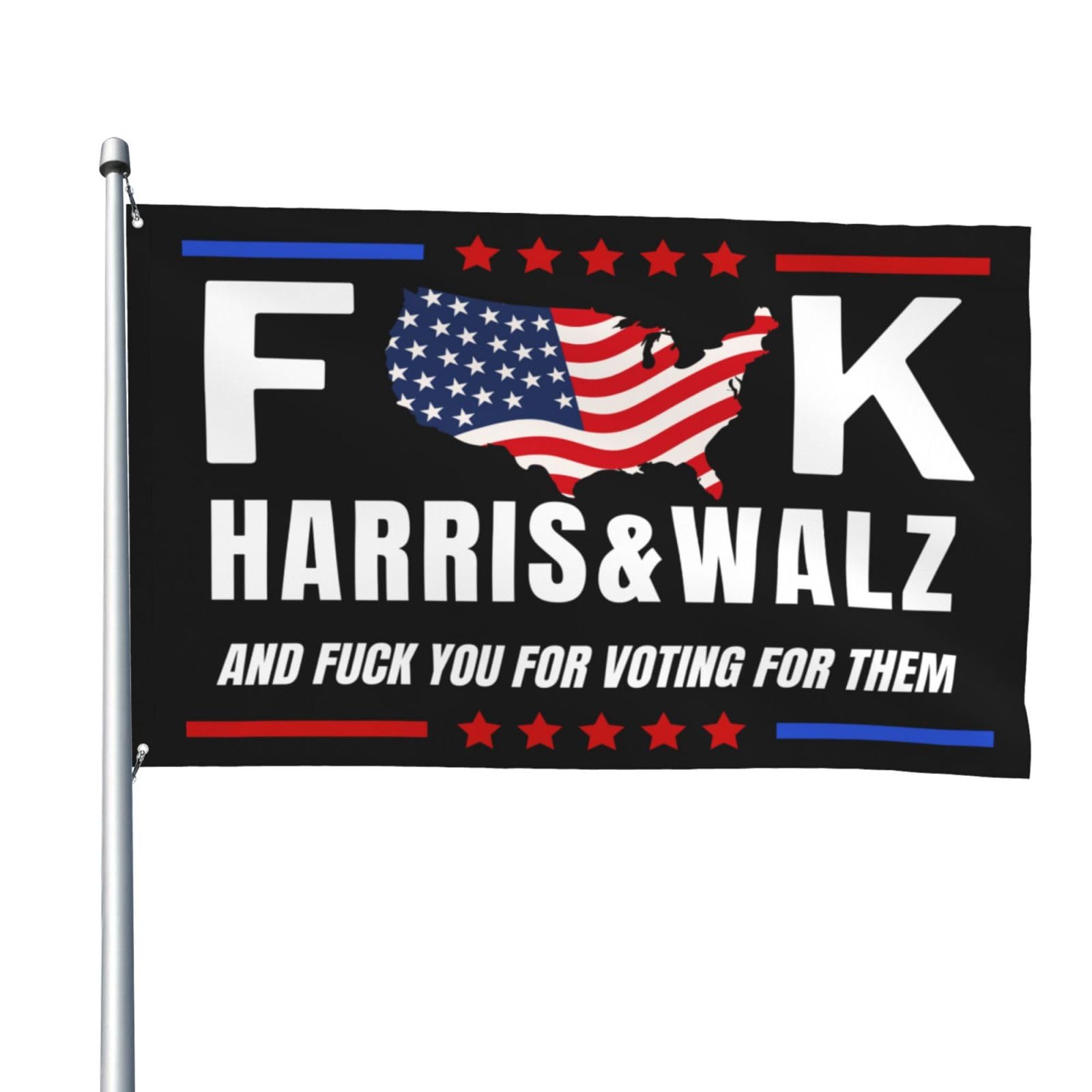 Amazon.com : F K Harris-Walz Flag Fuck Kamala Harris Anti Harris Yard ...