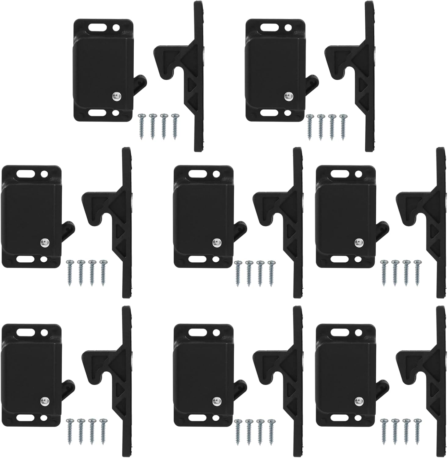 Amazon.com: Unlorspy 8 Pair Black RV Drawer Latches and Catches, ABS ...