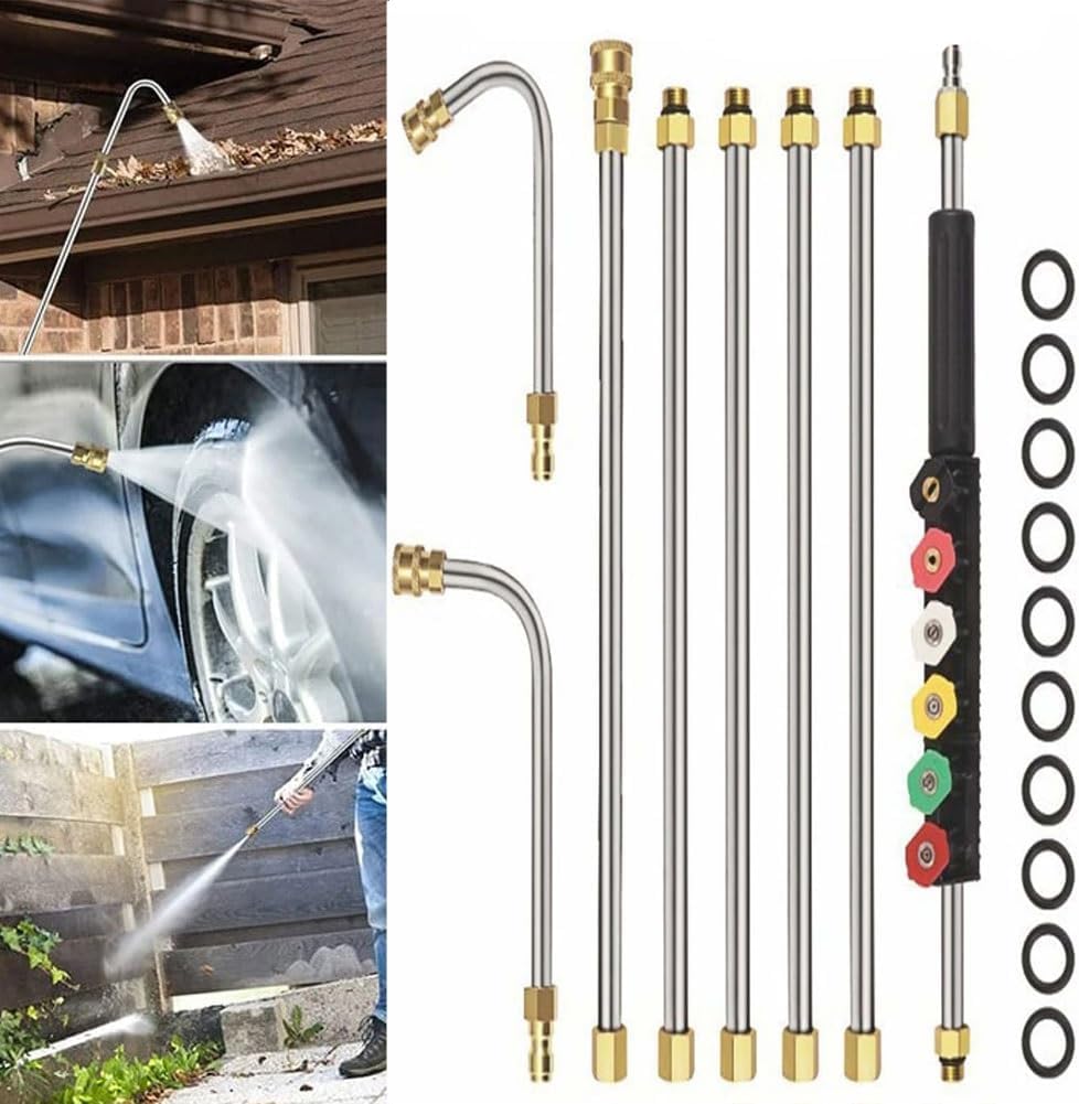 Amazon.com: 4000 PSI Pressure Washer Gutter Cleaner Attachment ...