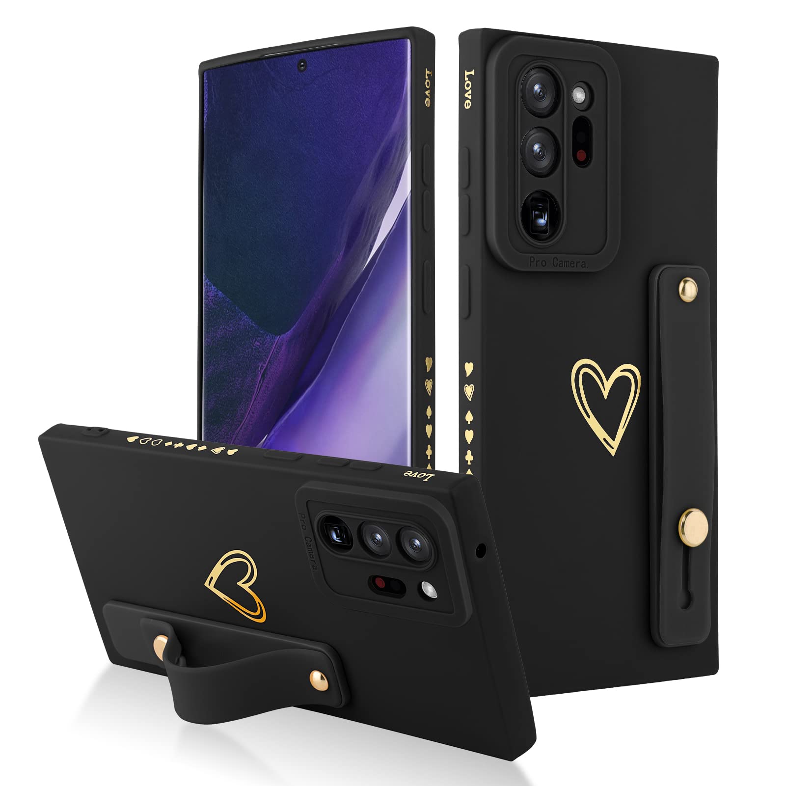 Amazon.com: Fiyart Designed for Samsung Galaxy Note 20 Ultra Case with Phone Stand Holder Cute ...