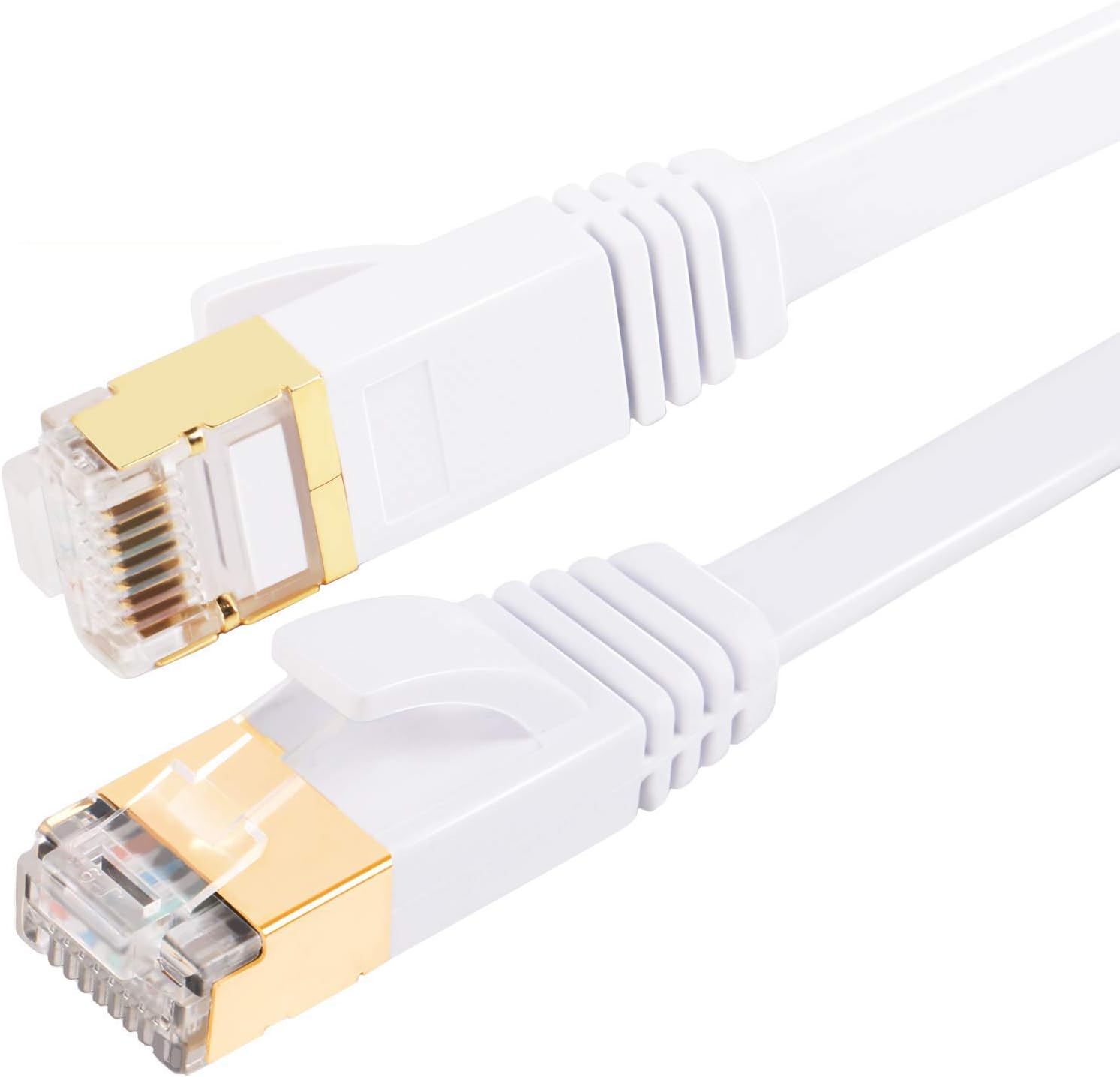 Fumitt Cat 8 Ethernet Cable 1m, High Speed 40Gbps 2000MHz Flat LAN ...